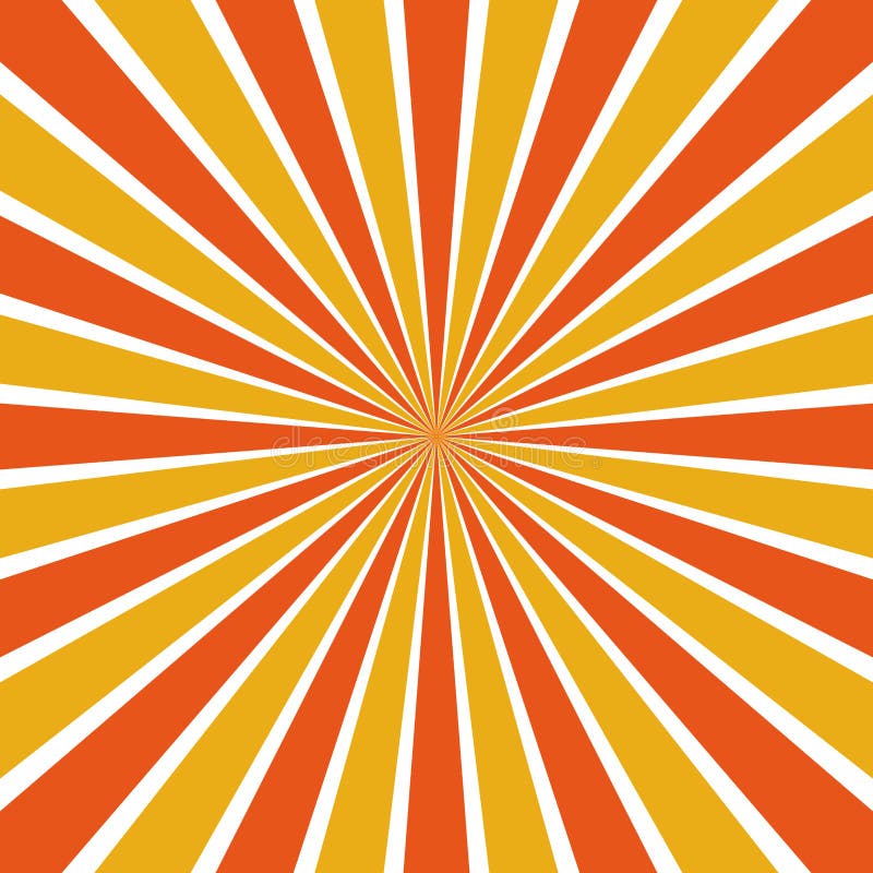 Rays Vector Yellow Beams Element. Sunburst Shape. Radiating Radial ...