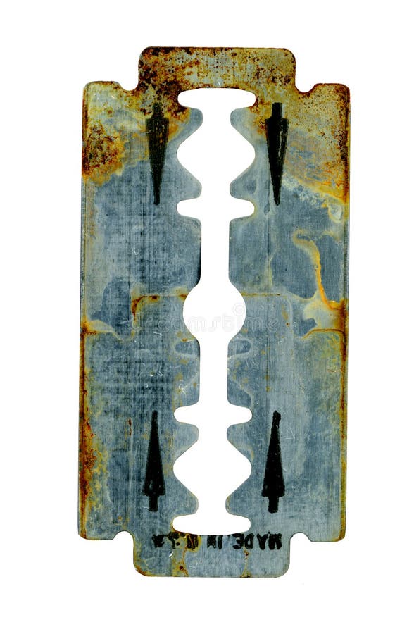 Razer blade stock photo. Image of steel, blunt, rusty, aged - 691864