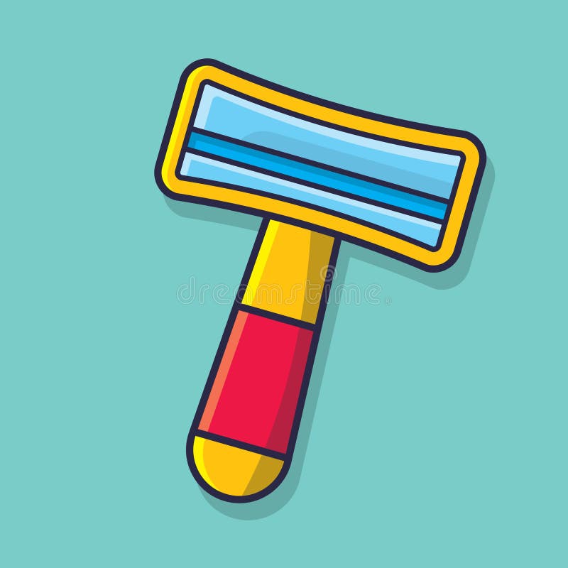 Razor Isolated Cartoon Vector Illustration in Flat Style Stock Vector ...