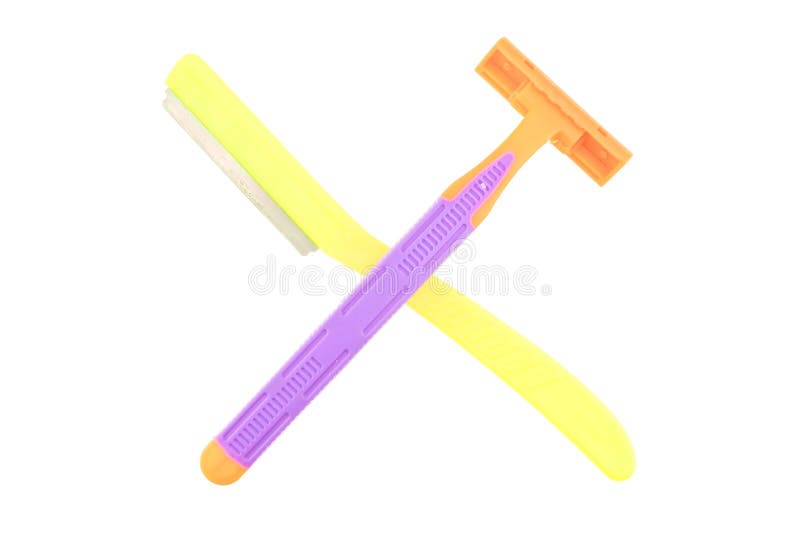 Razor as cross isolated stock image. Image of sharp, white - 40094339