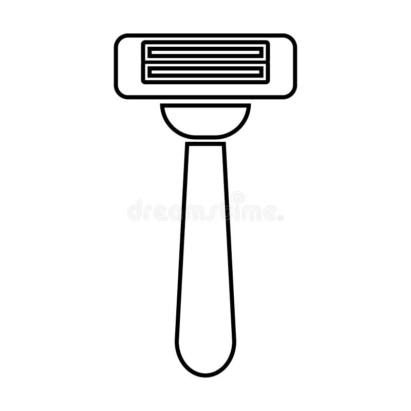 Blade Razor Black Icon in Circle Vector Illustration Isolated . Stock ...