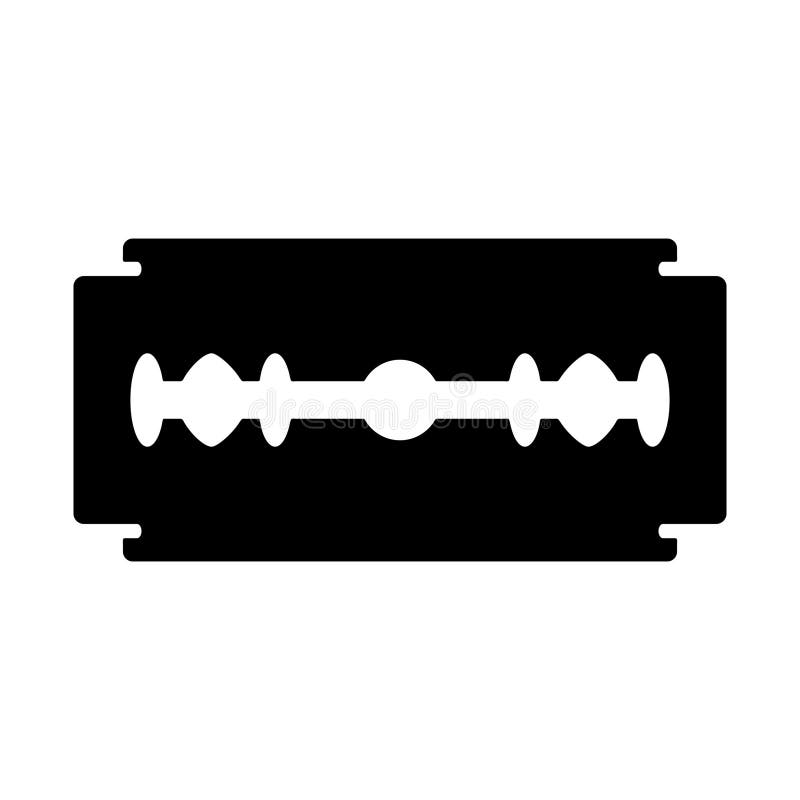 Razor Blade Flat Style Vector Symbol Icon Stock Vector - Illustration ...