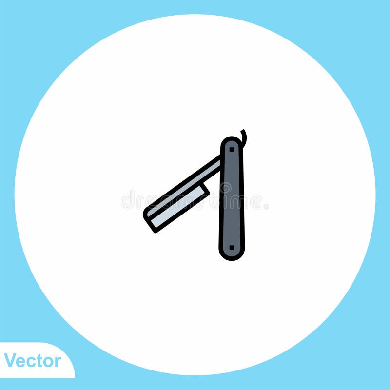 Razor Blade Flat Vector Icon Sign Symbol Stock Vector - Illustration of ...