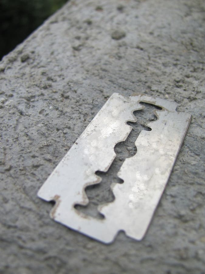 Razor blade stock photo. Image of blade, life, concrete - 78437458