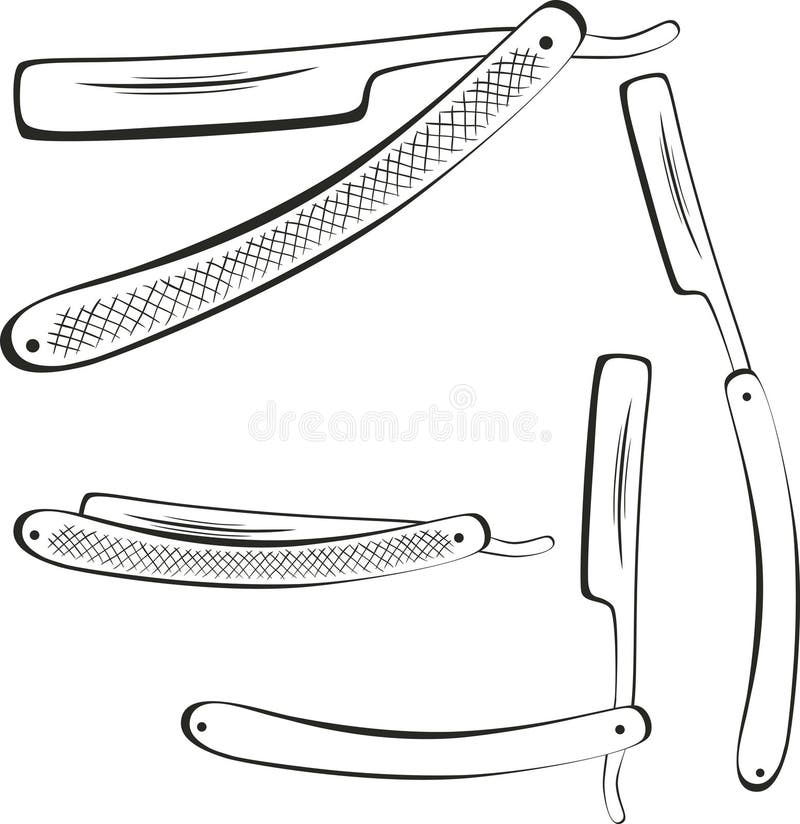 Razor blade stock illustration. Illustration of male - 59841535