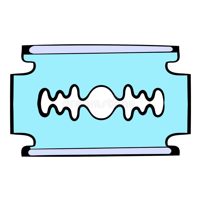 Razor Blade Icon, Icon Cartoon Stock Vector - Illustration of safety ...