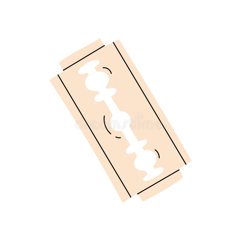 Razor Blade Icon Vector Drawn in Hand Drawn Style. Stock Vector ...