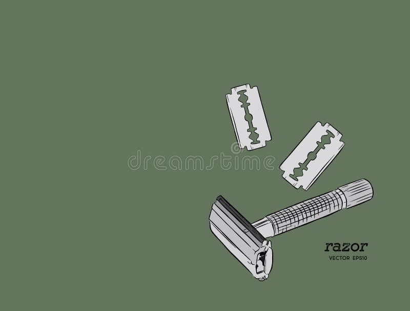 Safety Razor Drawing at Georgia Farber blog