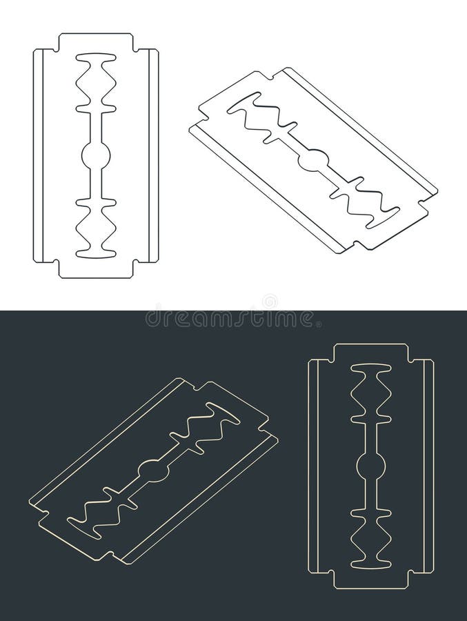Razor blade illustrations stock illustration. Illustration of care ...