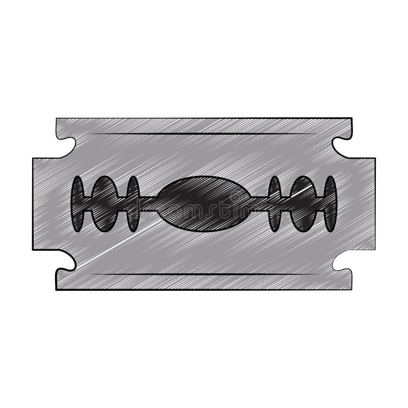 Razor Blade Isolated Scribble Stock Vector - Illustration of business ...