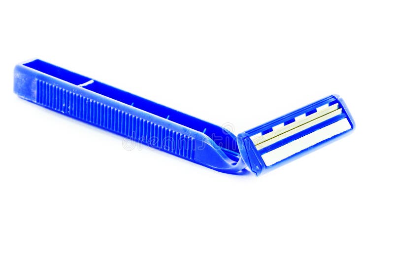 Razor Blade Shows the Front Stock Photo - Image of common, white: 50967336