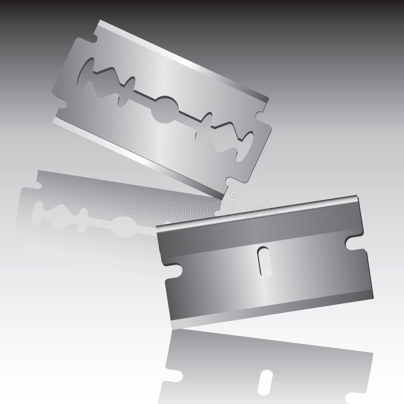 Razor blade stock vector. Illustration of gray, outline - 49579717
