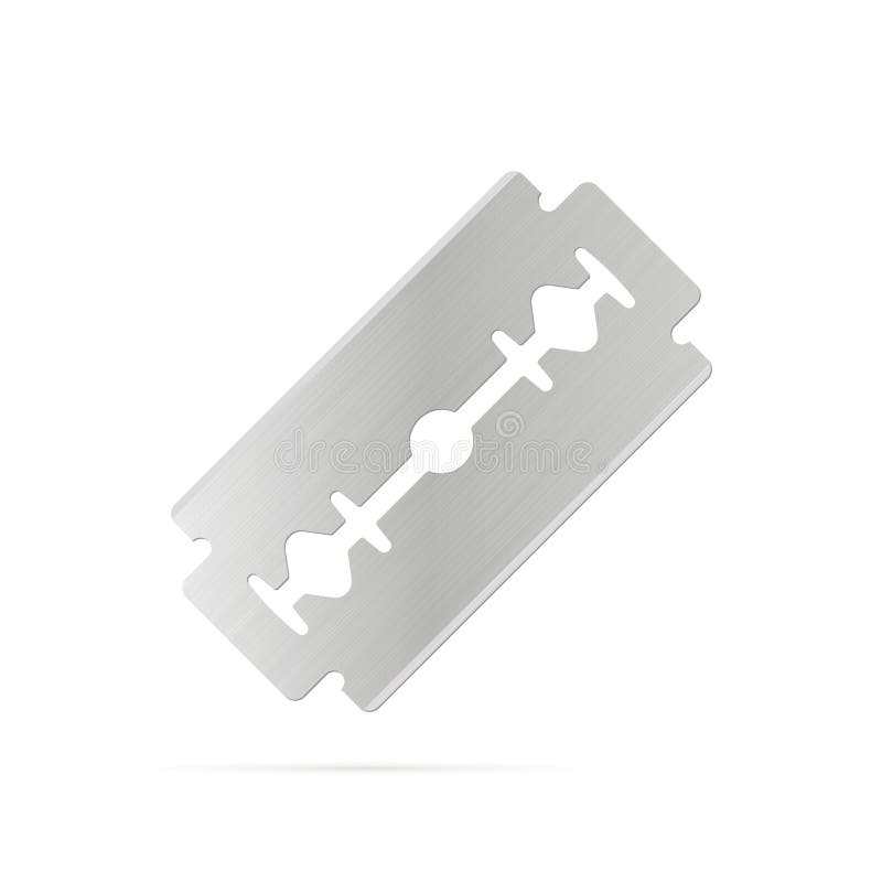 Razor Blade on White Background. Vector Stock Vector - Illustration of ...