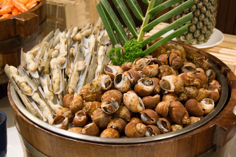 Razor seafood on ice stock photo. Image of food, fishing - 96960918