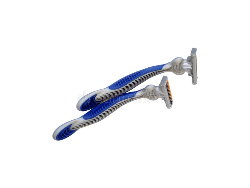 Razor Disposable with Three Blades on a White Background Stock Photo ...