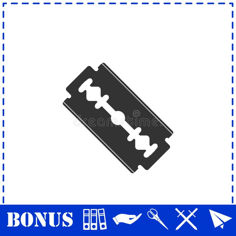 Razor icon flat stock vector. Illustration of razor - 155257867