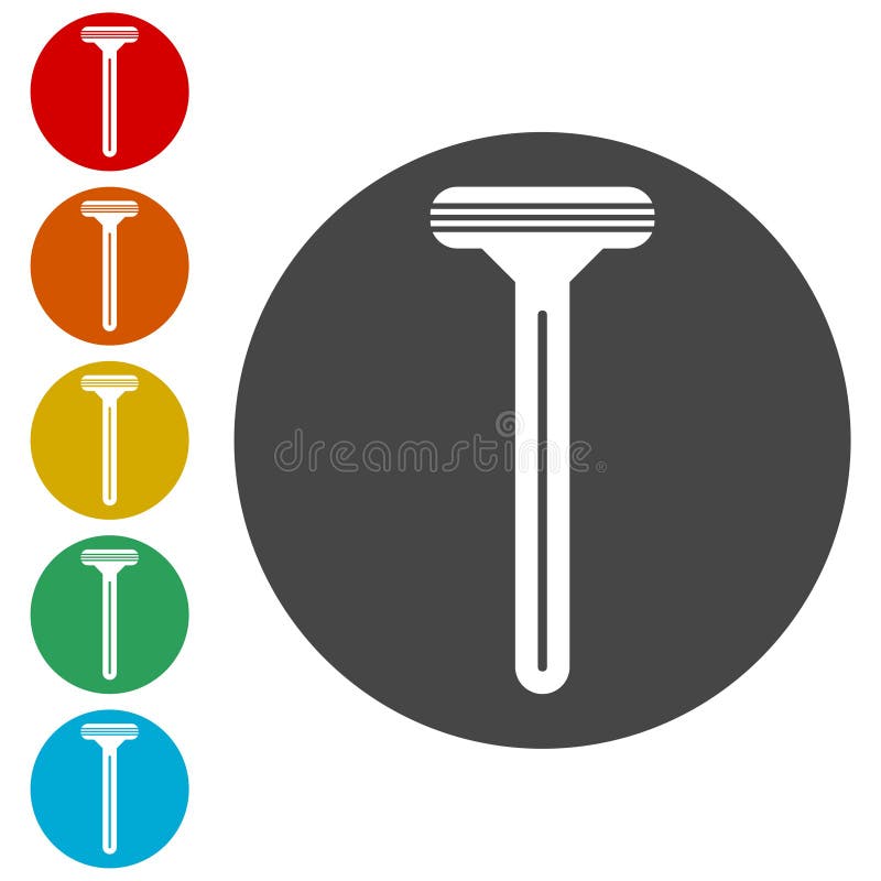 Razor icon stock vector. Illustration of design, dental - 184258017