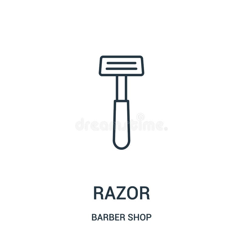 Razor Blade Icon Vector from Barber Shop Collection. Thin Line Razor ... Razor Blade Icon Vector from Barber Shop Collection. Thin Line Razor ...