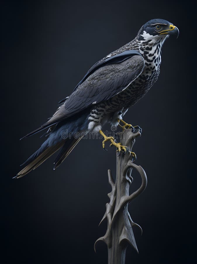 The Razor-sharp Talons of a Falcon As it Grips a Perch, Stock ...