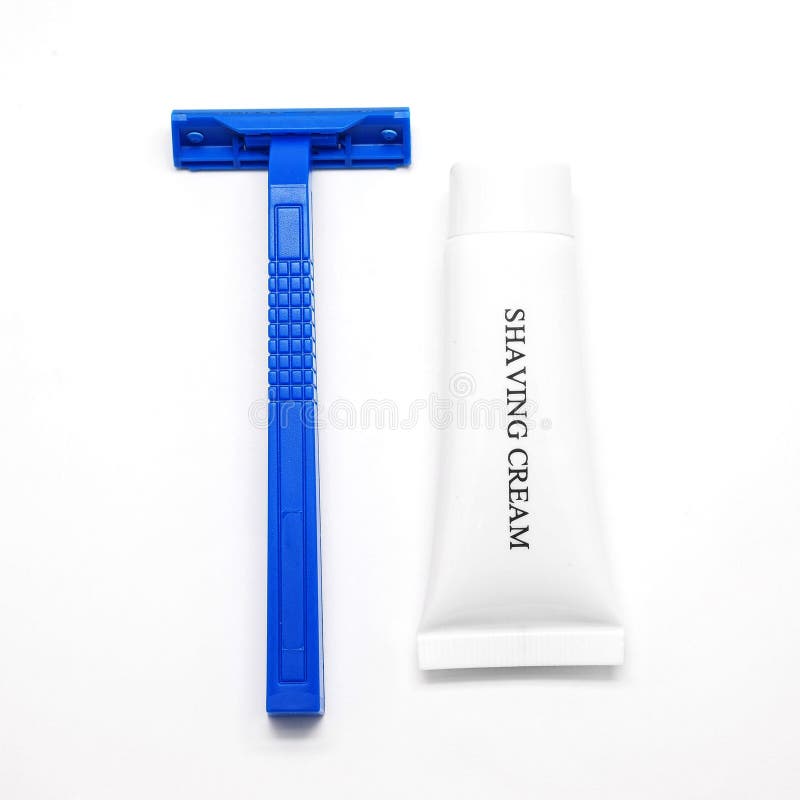 Razor and shaving cream stock photo. Image of face, shaving - 44895792