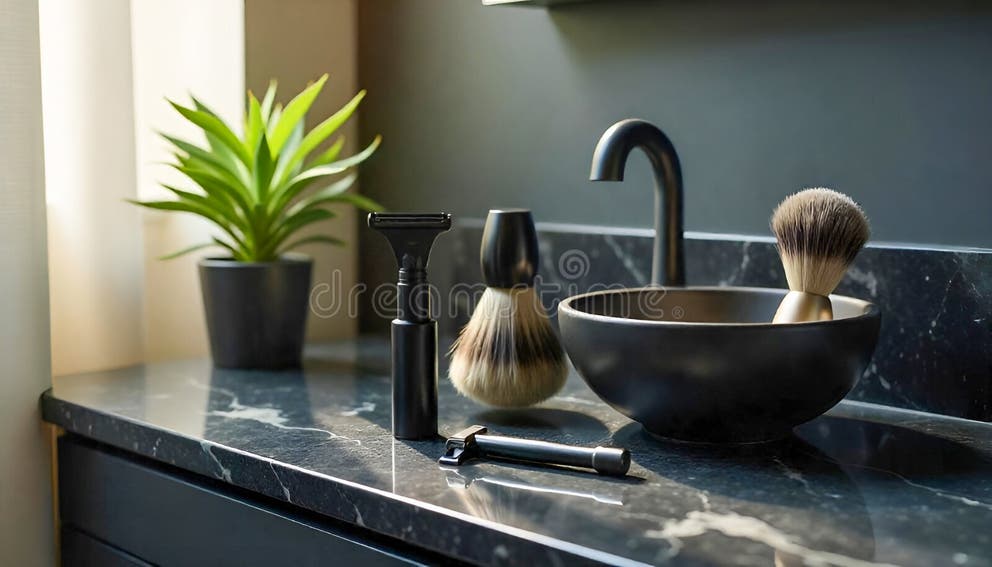 Razor Shaving Kit. Generated Using AI. Stock Illustration ...