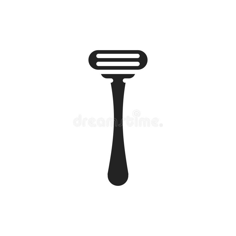 Razor Silhouette Icon. Hair Removal Method. Razor Shaving. Stock Vector ...