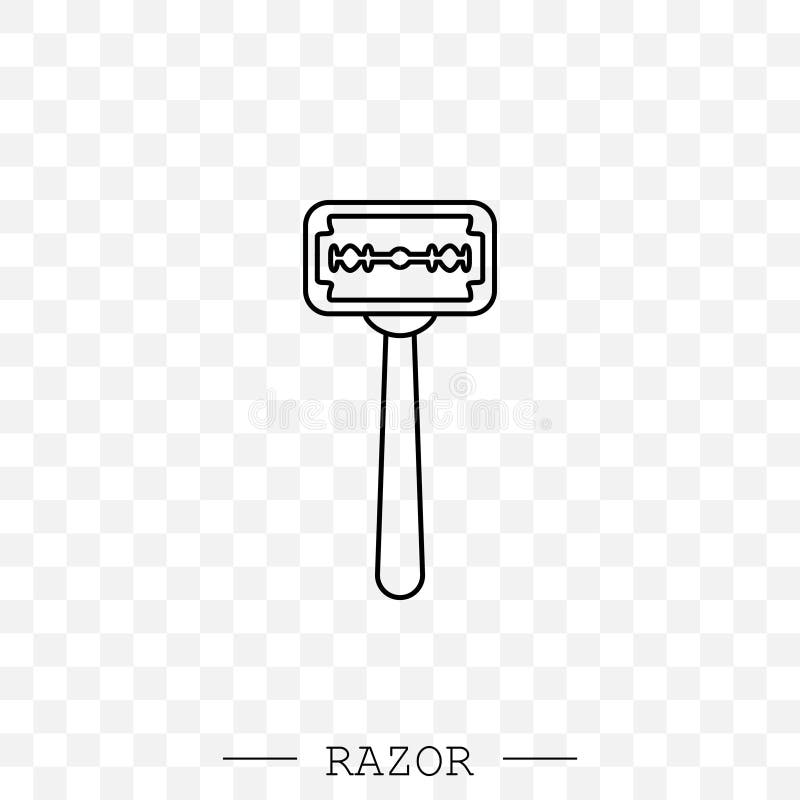 Razor Vector Line, Linear Icon. Shaving Men Razor Icon Stock Vector ...