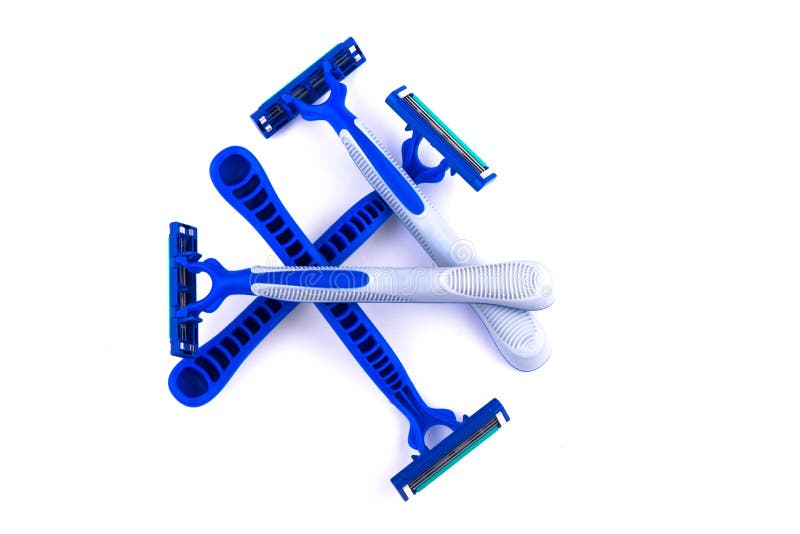 Razor on White Background. Machine for Shaving Stock Photo - Image of ...