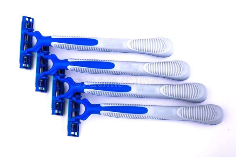 Razor on White Background. Machine for Shaving Stock Photo - Image of ...