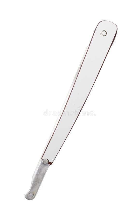 Razor on a White Background Stock Photo - Image of blade, fashion ...