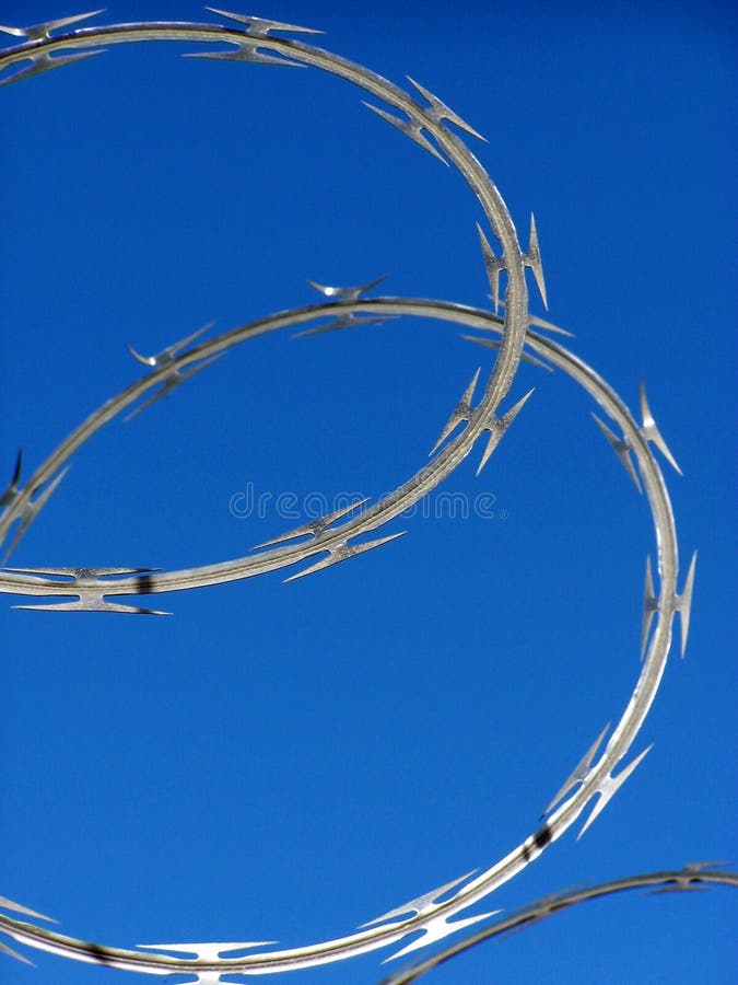 Razor Wire stock image. Image of wire, fence, beware, secure - 87769