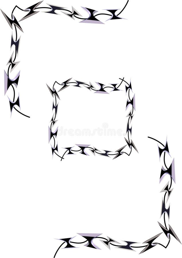 Razor Wire Front stock illustration. Illustration of barrier - 33738713
