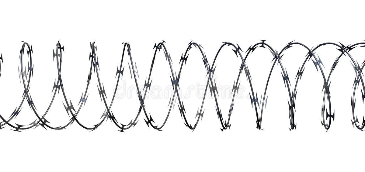 Razor Wire Stock Illustrations – 2,671 Razor Wire Stock Illustrations ...