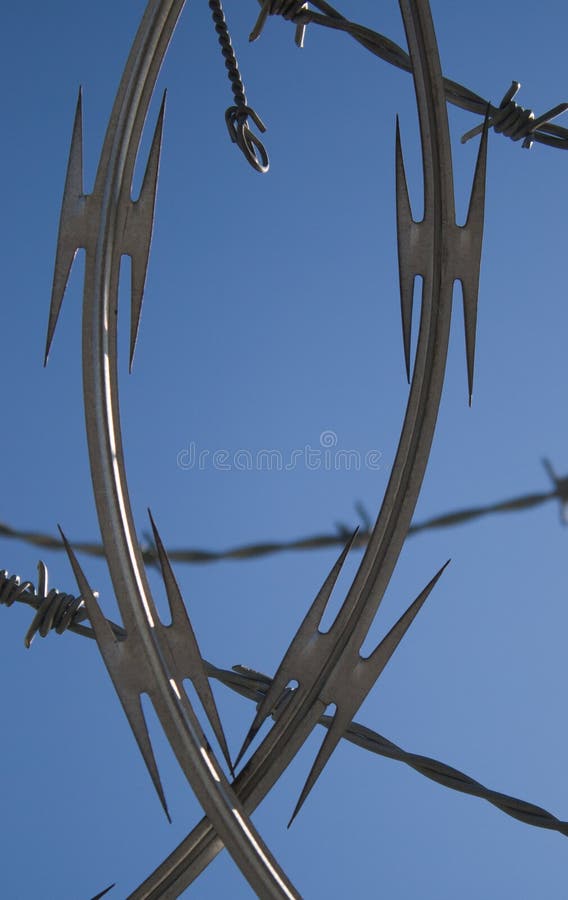 Razor wire stock photo. Image of security, razors, iron - 44029318
