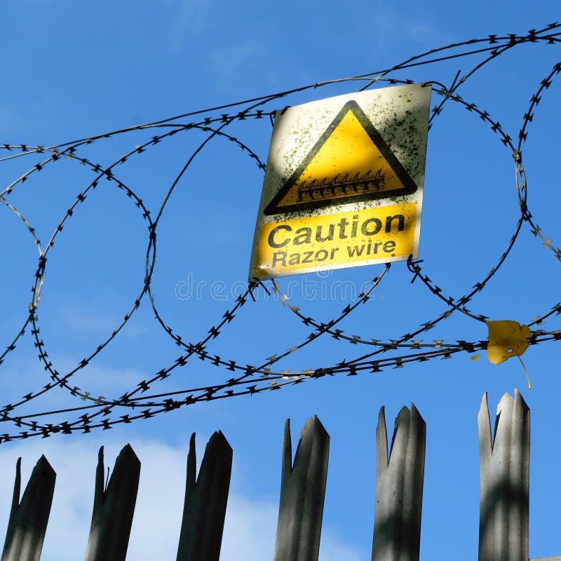 Razor wire stock image. Image of industrial, safety, security - 62888043