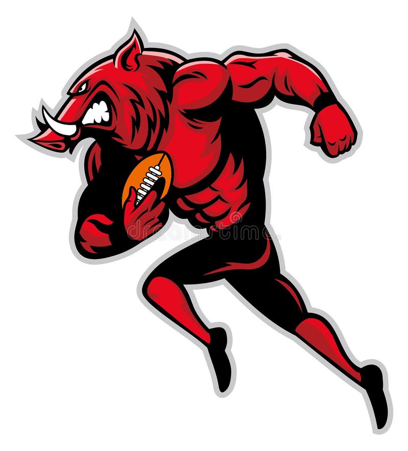 Razorback mascot stock vector. Illustration of proud - 45673508