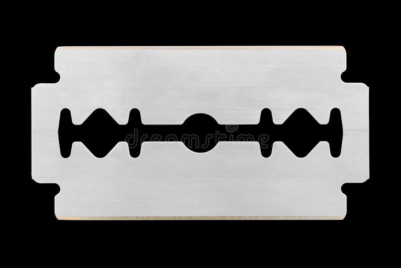 Man with razorblade. stock image. Image of health, protection - 25335389