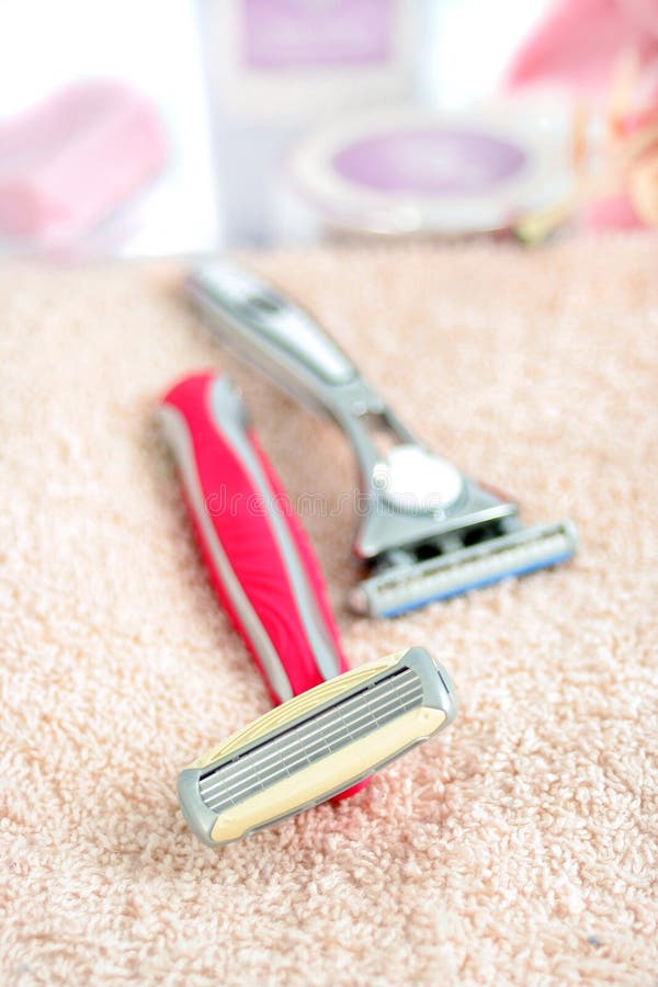 Razors stock image. Image of shaving, towel, razors, bathroom - 6817471