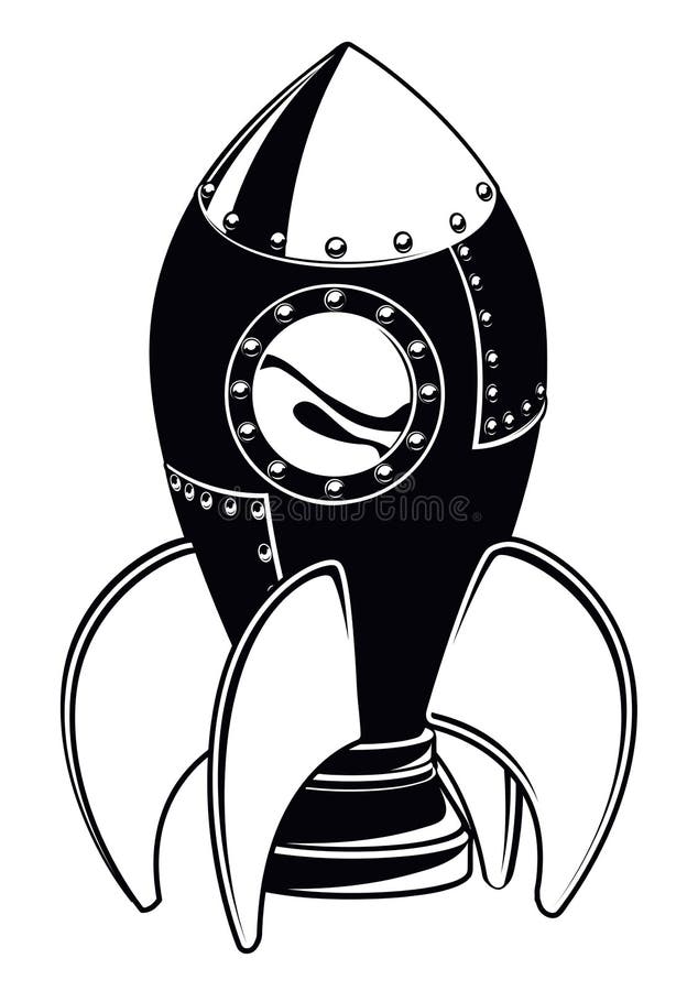 Personaggio Dei Cartoni Animati a Razzo Bianco Con Emoticon Carine ...