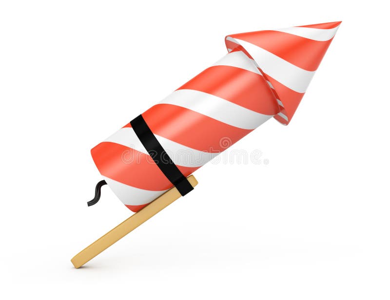 Razzo Del Fuoco D'artificio Illustrazione di Stock - Illustrazione di ...