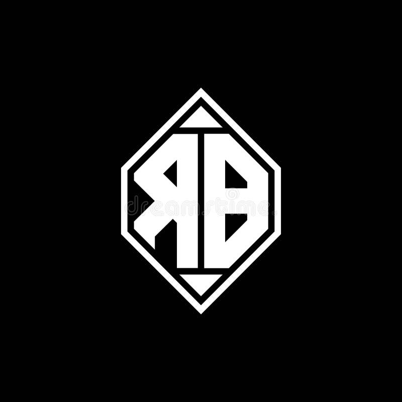 RB Logo Monogram Geometric Shield Shape Style Stock Vector - Illustration of brand, elegance ...