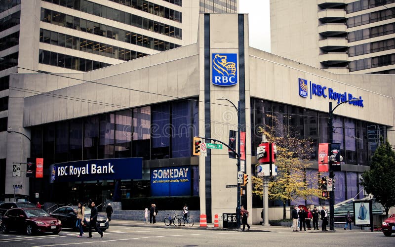 RBC Royal Bank, Vancouver, BC Fotografia Stock Editoriale - Immagine di ...