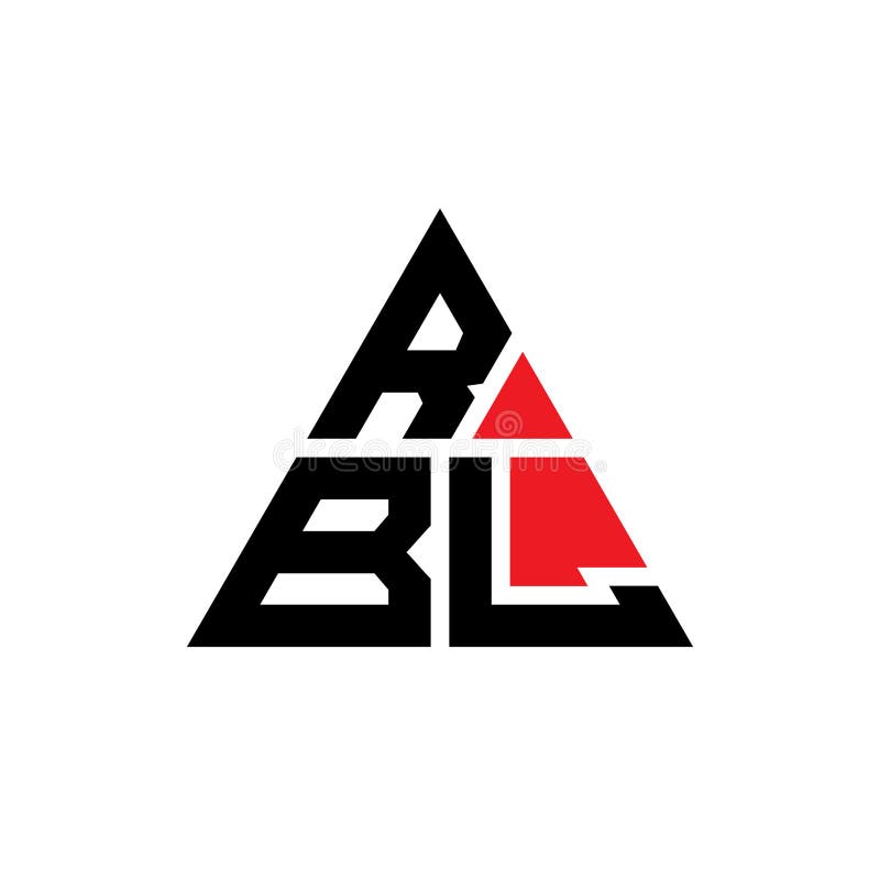RBL Triangle Letter Logo Design with Triangle Shape. RBL Triangle Logo ...