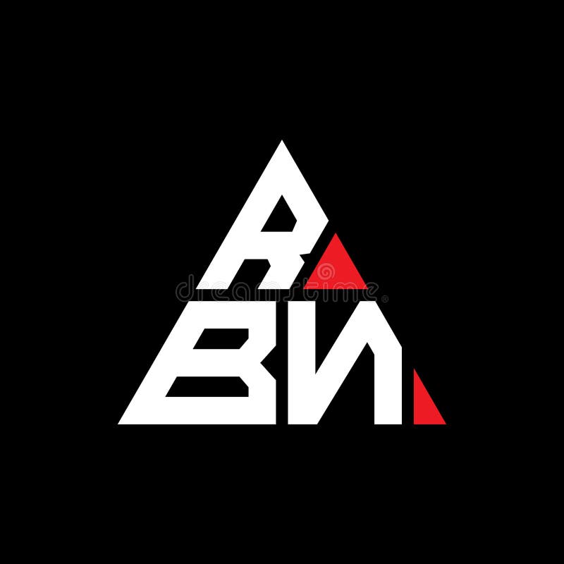 RBN Triangle Letter Logo Design with Triangle Shape. RBN Triangle Logo ...