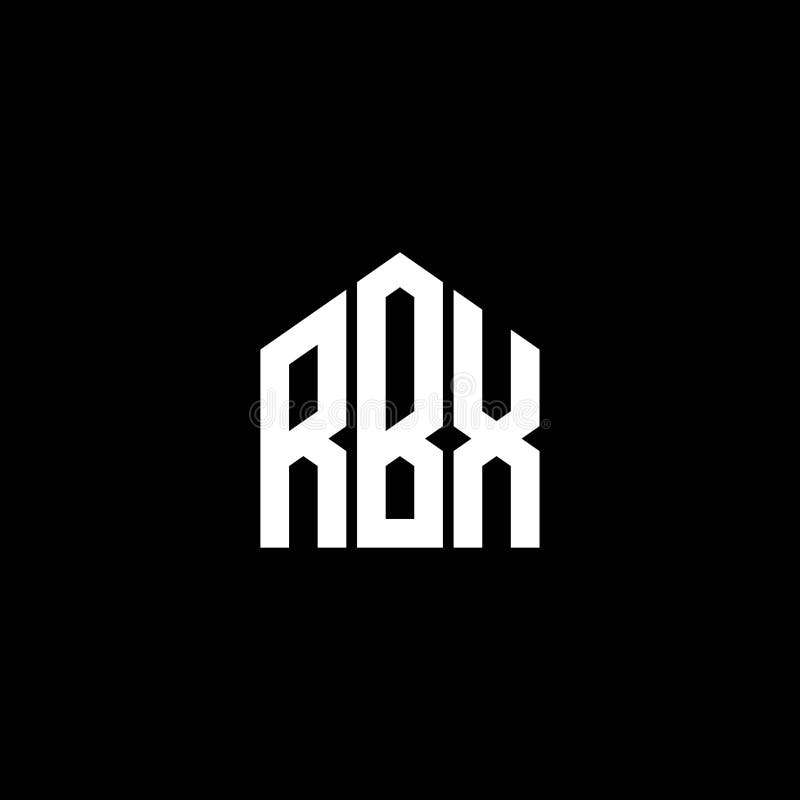 RBX Letter Logo Design on BLACK Background. RBX Creative Initials ...
