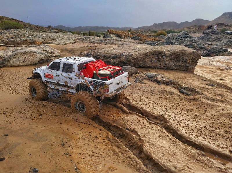 Rc Crawler Car in Mud Toyota Tacoma Editorial Photography - Image of ...