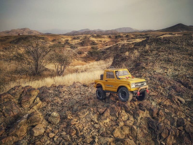 RC Car Crawler Suzuki Samurai Sumo in Mountain Editorial Stock Image ...