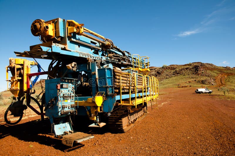 RC Drill Rig stock image. Image of pilbara, geology, drilling - 90177579
