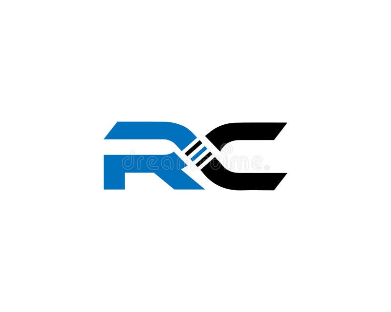 RC Letter Logo Design Creative Modern Stock Vector - Illustration of ...