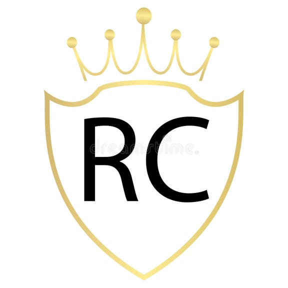 RC Letter Logo Design with Simple Style Stock Vector - Illustration of ...